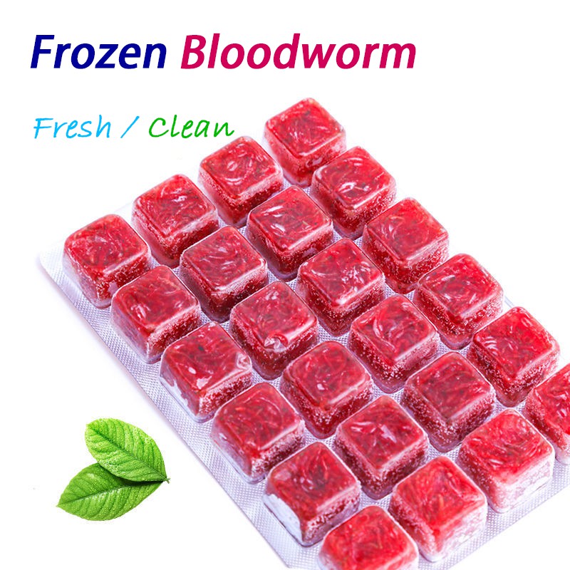 Frozen Bloodworm 24 Cube Cacing Beku Pack 100g Per Pack | Shopee Malaysia