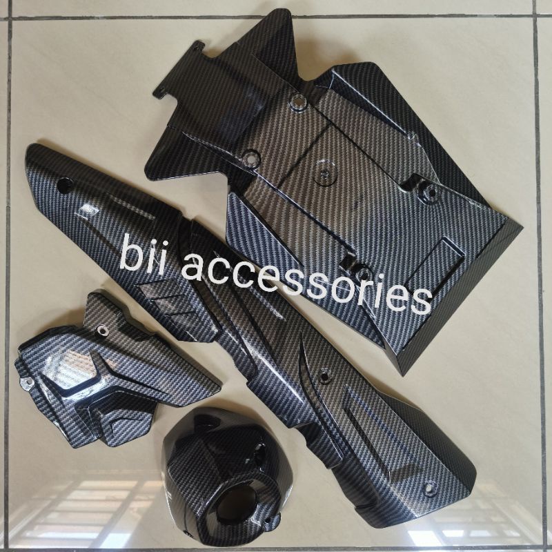 Yamaha Y16ZR Set Package 4 in 1🔥Exhaust Cover Carbon+Exhaust End Cover ...