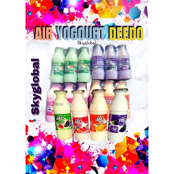 Air Yogurt Deedo Halal/Air Susu Campuran Buah Buahan/Susu Yogurt/Air ...
