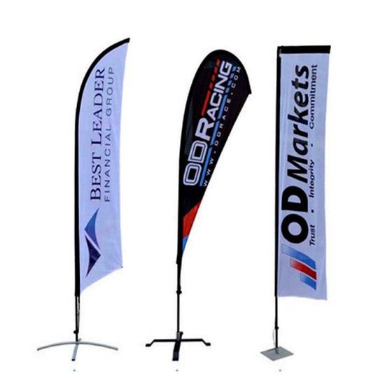 Beach Flag Stand with printing (Feather/Teardrop) | Shopee Malaysia
