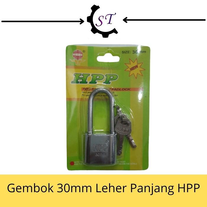 PUTIH Chrome / White Padlock 30mm / 30 mm Long Neck HPP | Shopee Malaysia