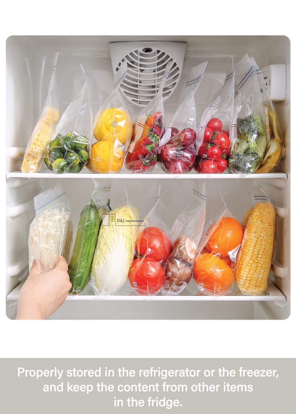 Reusable Zip Lock Bag Food Storage / Fresh-Keeping Zipper Bag / Frozen ...