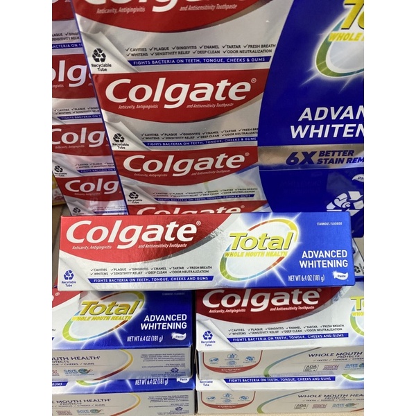 Colgate Total Advanced Whitening Toothpaste 181g American | Shopee Malaysia