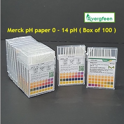 ( PROMO ) Merck pH paper 0 - 14 pH ( Box of 100 ) | Shopee Malaysia