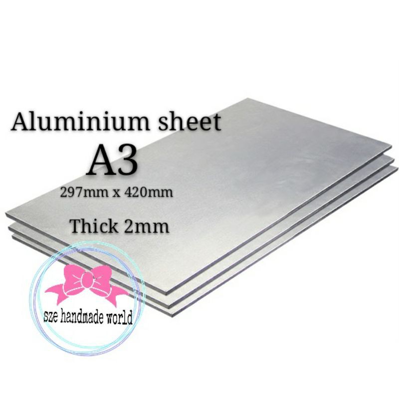 Aluminium sheet thickness 2mm size A3 | Shopee Malaysia