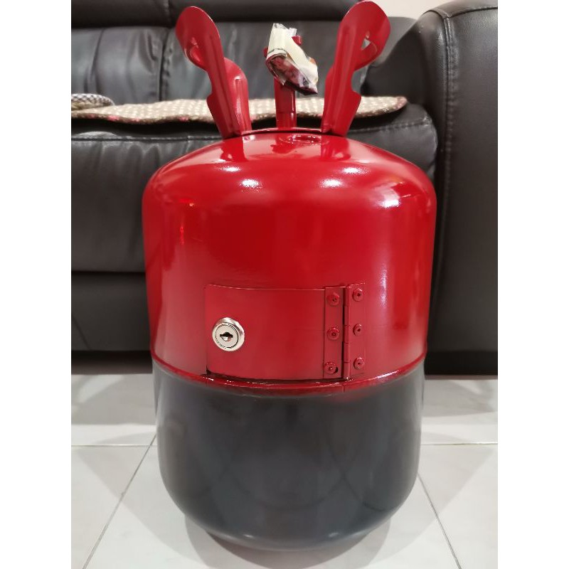 🔥Ready Stock🔥Tabung Syiling Tong Gas Cat Merah Dan Black 扑满 | Shopee ...