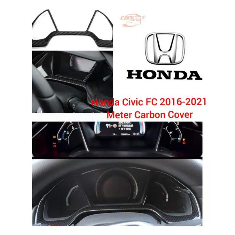 Honda Civic FC 2016-2021 Meter Carbon Fiber Cover | Shopee Malaysia