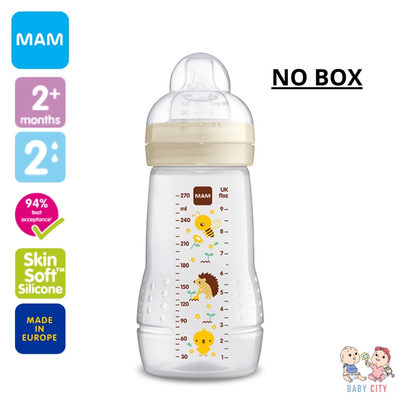 MAM Baby Bottle 270ml / 9.5oz - Double/ Twin Pack/Single/Baby Bottle ...