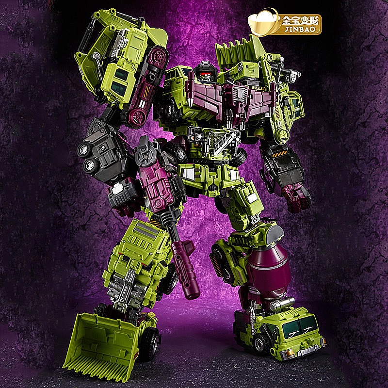Ready Stock · Transformers Decepticons Devastator Enlarged Version Alloy Transforming Toy GT Six ...
