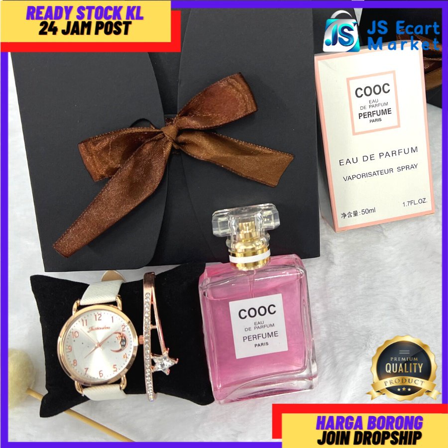 Perfume With Watch WOMEN Birthday Gift Mother's Day Valentine Gift ...