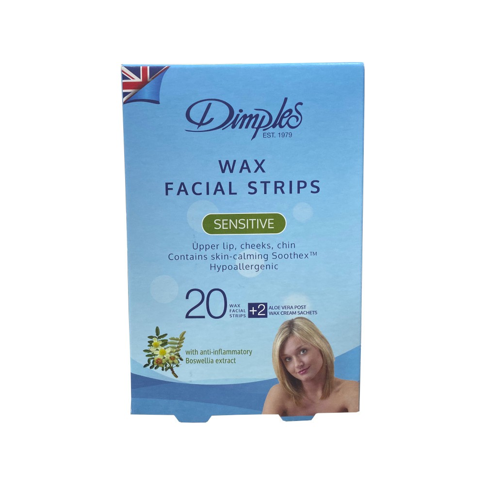 Ekoday Dimples Wax Facial Strips Sensitive Wax Facial Stripes(20s ...
