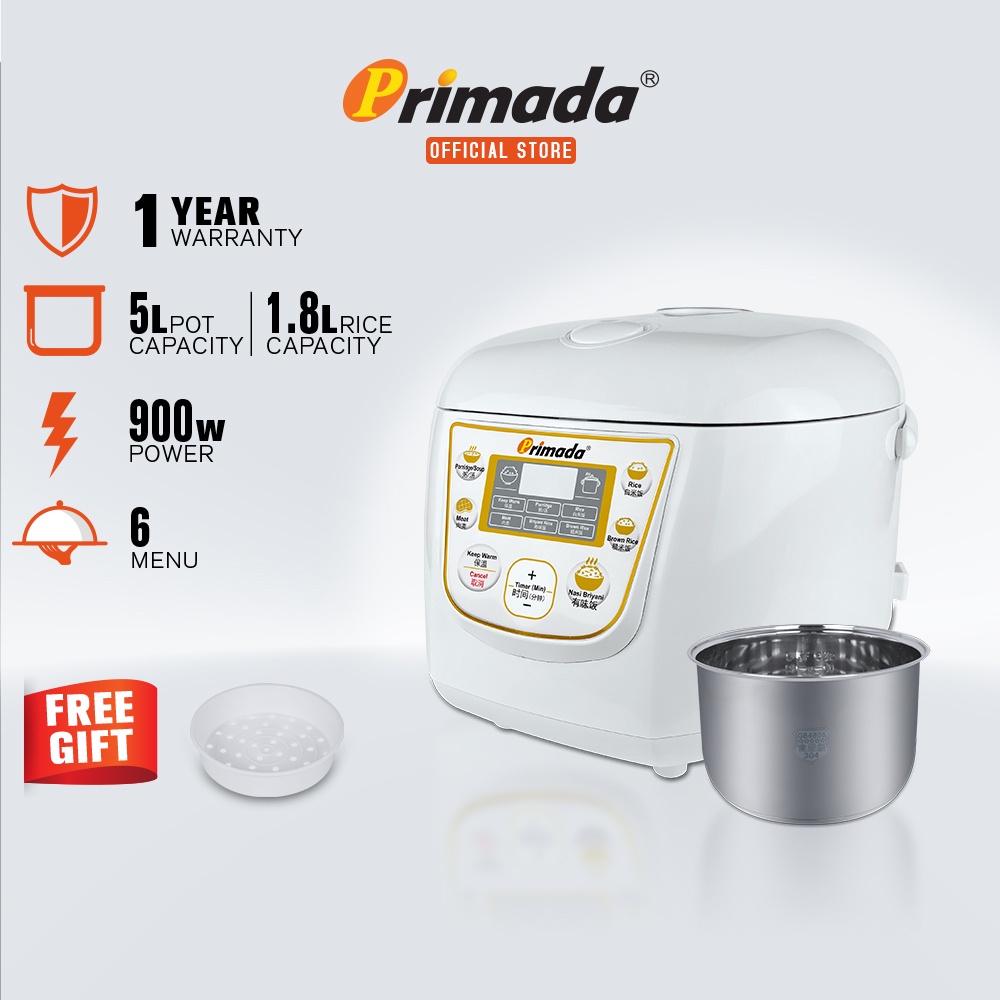 Primada Smart Rice Cooker PSC60 | Shopee Malaysia