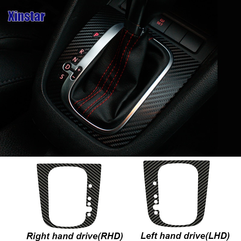 《READY STOCK》1pcs Carbon Fiber Car Gear Shift Sticker For Volkswagen ...