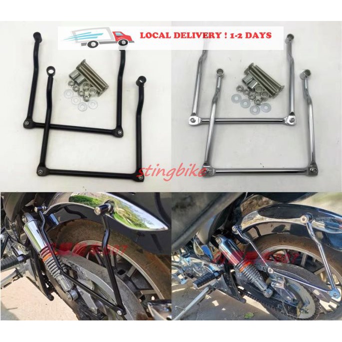 motorcycle universal side bag bracket adjustable saddle bag bracket ...