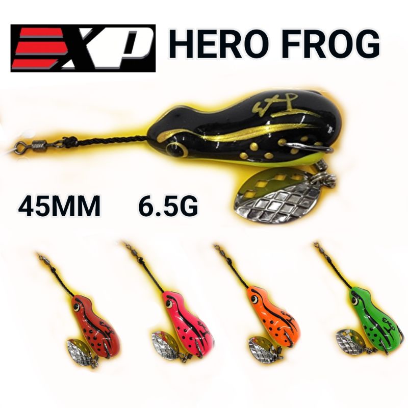 EXP HERO FROG 45MM 6.5G HARUAN FISHING SOFT FROG LURES # FROG LURE ...