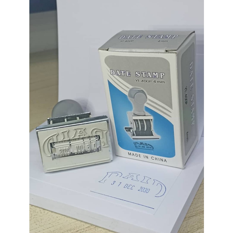 DATE STAMP "PAID" COP TARIKH 4MM | Shopee Malaysia