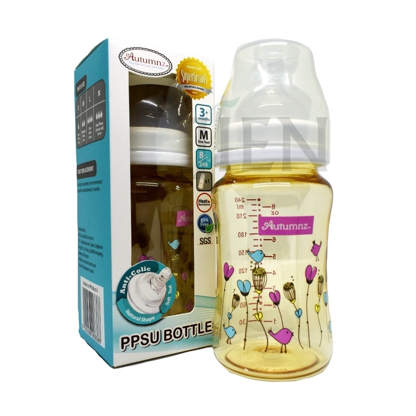 GENUINE Autumnz Botol Susu PPSU, Botol Feeding, Baby Bottle, Wide Neck ...