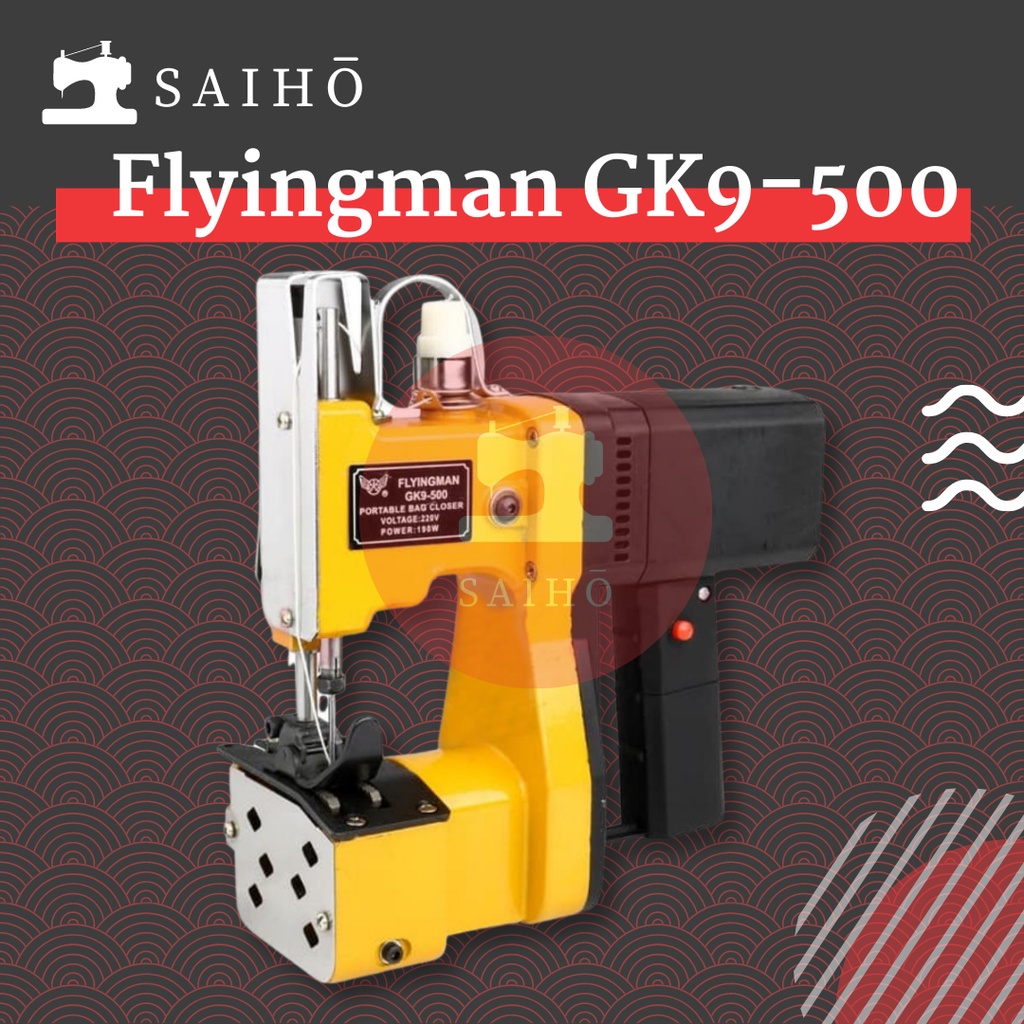 MESIN Flyingman GK9 500 - Sack or Jute Sewing Machine | Portable Bag ...
