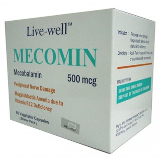 (Original) Live-well Mecomin 500mcg 90s (Untuk urat saraf) | Shopee ...