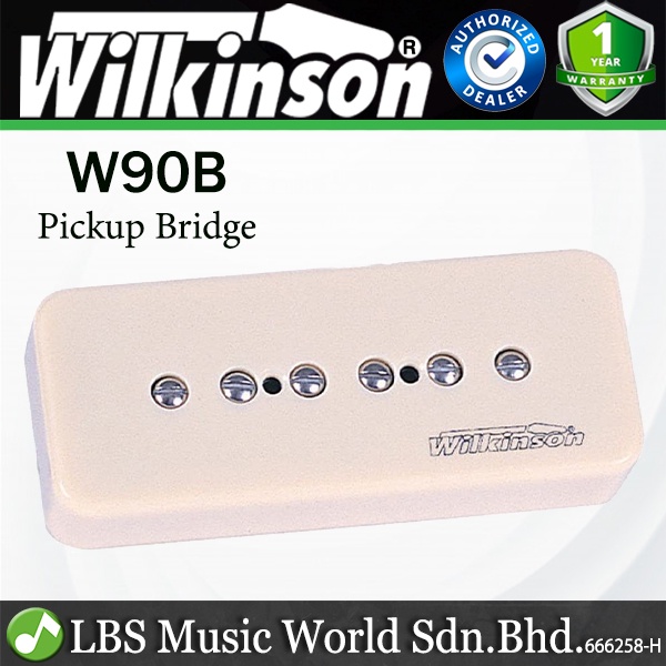 Wilkinson W90B Ceramic P90 Style Single Coil Bridge Pickup for Electric Guitar - Cream (W90 B ...