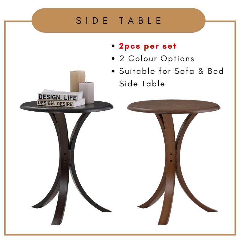 Alora Furniture - DAMAI Side Table (2pcs) / Telephone Table / Bedside ...