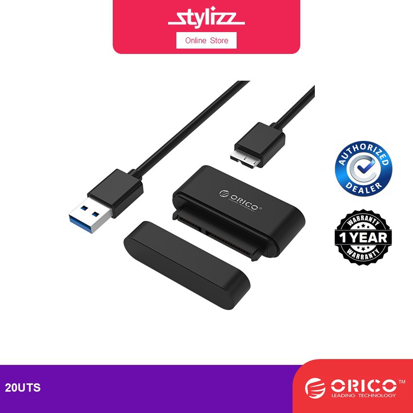 Orico 20UTS USB3.0 to SATA HDD/SSD Adapter Kit - Black (2.5") | Shopee ...