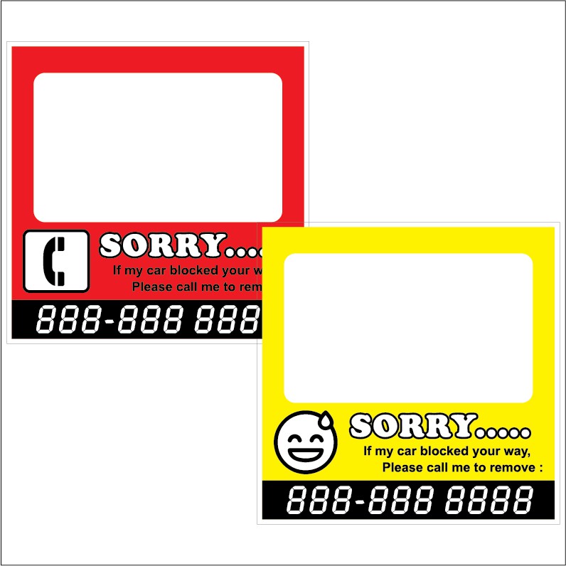 CAR ROAD TAX / PARKING IF MY CAR BLOCKED YOUR WAY, PLEASE CALL ME TO ...