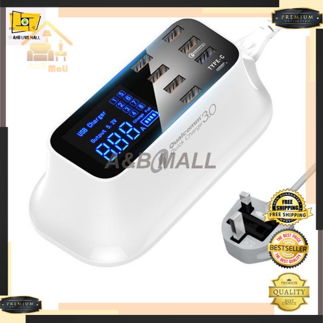 Fast Charging Multiple USB Charger Smart Hub 4/ 8 Ports with Quick ...