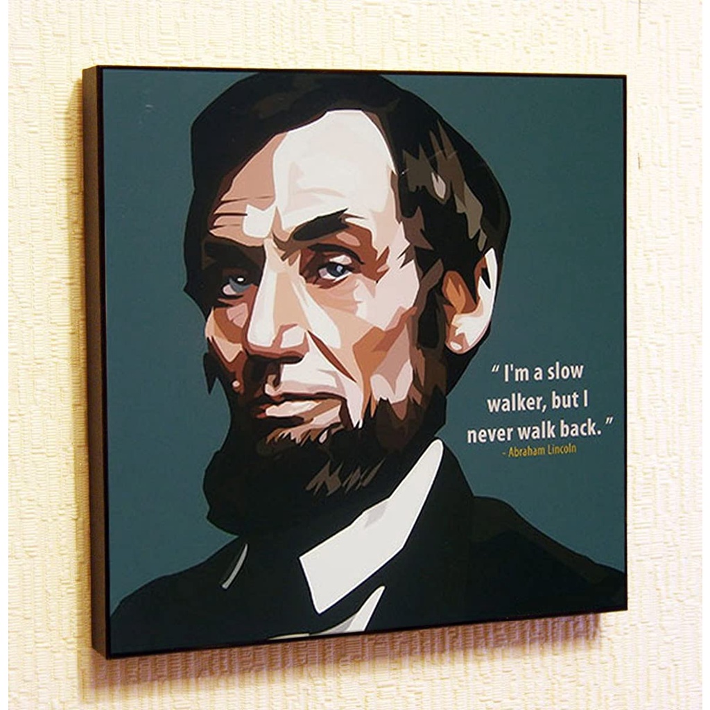 Abraham Lincoln Poster and print POP ART Painting on Canvas ...