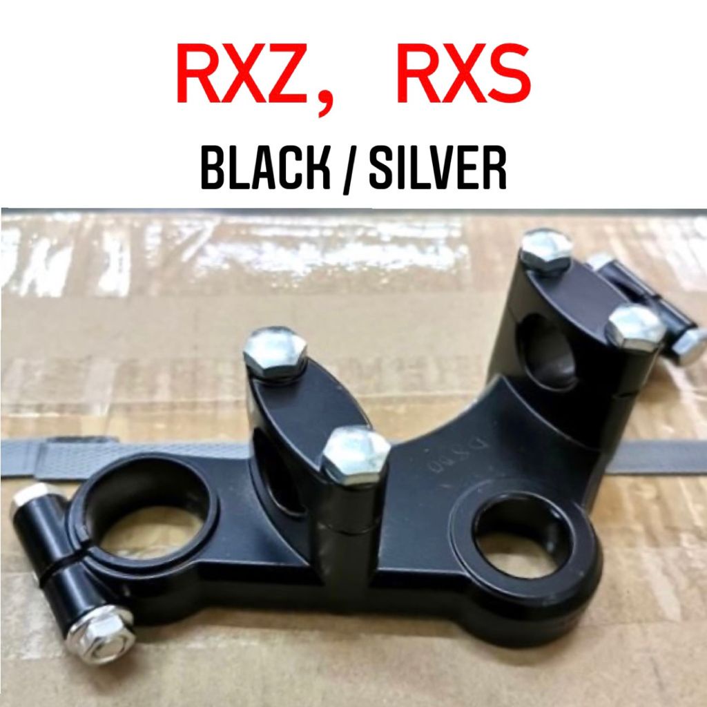 YAMAHA RXZ HANDLE BRACKET - OLD (SILVER / BLACK) // RXZ MILI OLD 5SPEED ...