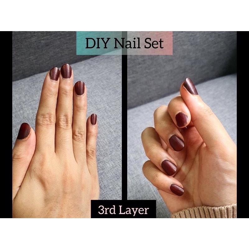 Inai kuku warna macam neelofa pakai (DIY nail set) | Shopee Malaysia