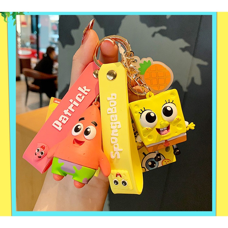 [Ready Stock] High Quality Cute Cartoon Key Chain Spongebob Patrick ...