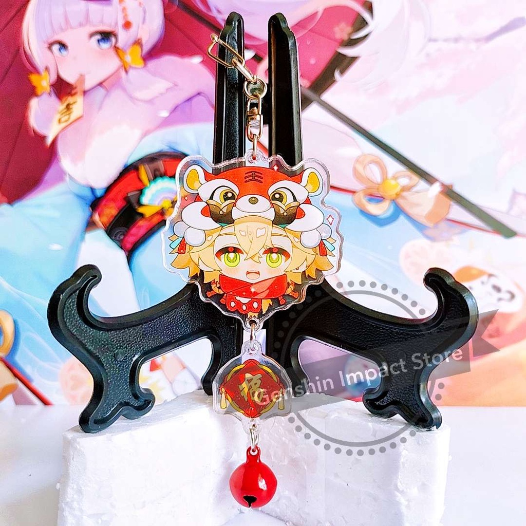 Thoma Genshin Impact game character keychain CNY VERSION (printed in ...