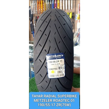 TAYAR RADIAL METZELER ROADTEC 01 190/55-17 ZR DAN 180/55-17 ZR UNTUK ...