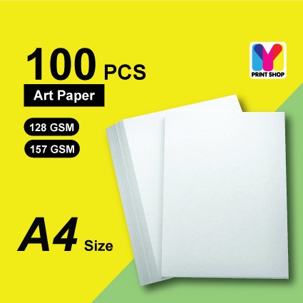 Artpaper 128gsm / 157gsm 100pcs A4 A3 A3+ Gloss Coated Book Insert ...