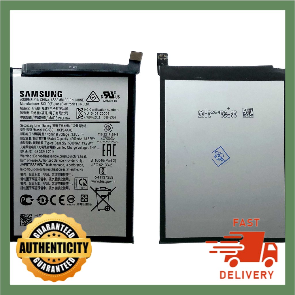 SAMSUNG A02S HQ-50S BATTERY | Shopee Malaysia
