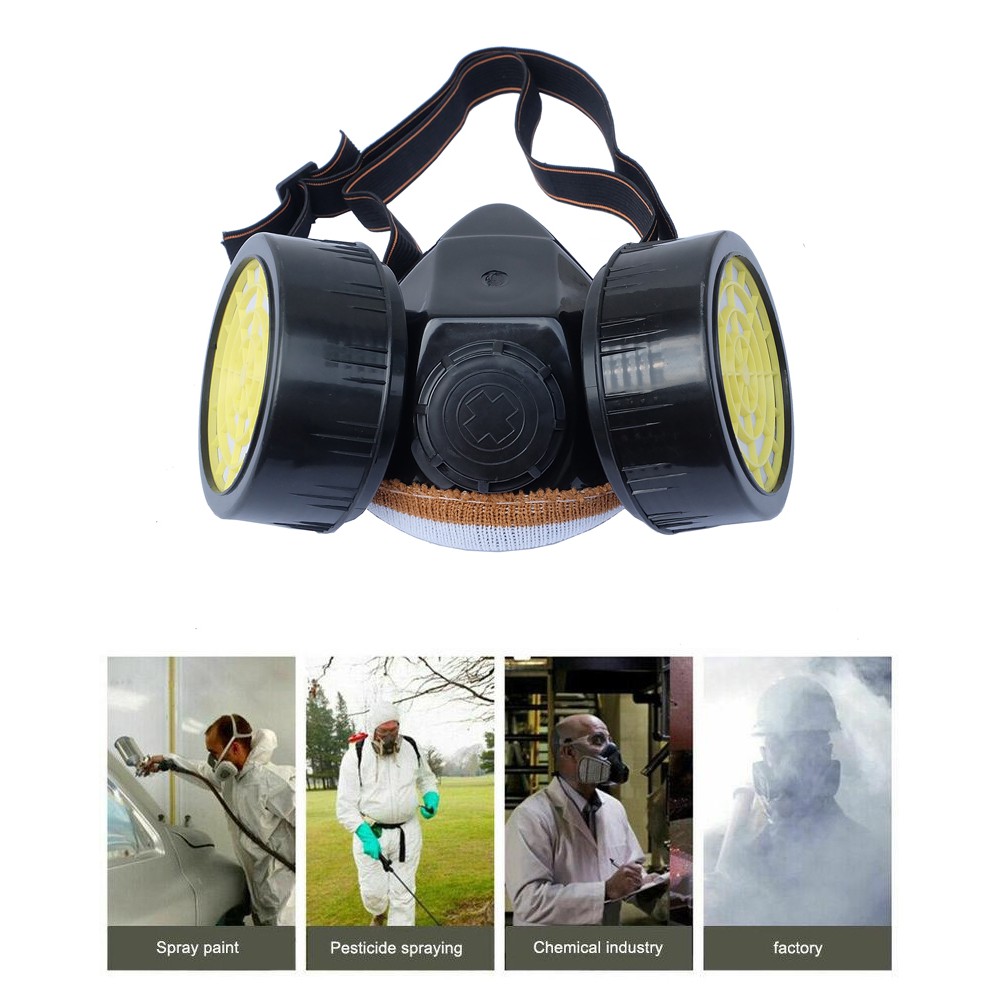 Double Respiratory Mask for Dust, Chemical, Organic Solvent and Gas ...
