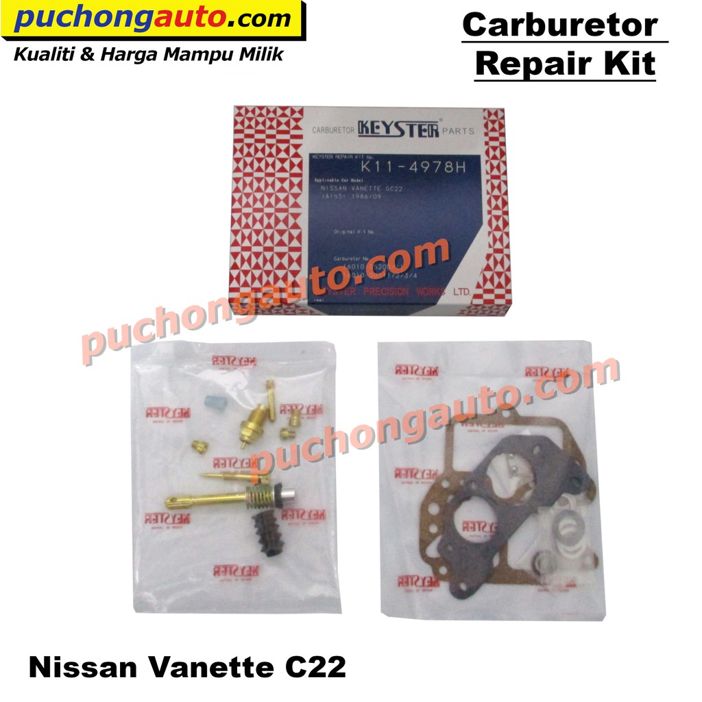 Carburetor Repair Kit Keyster - Nissan Vanette C22 1.5 A15S | Shopee Malaysia