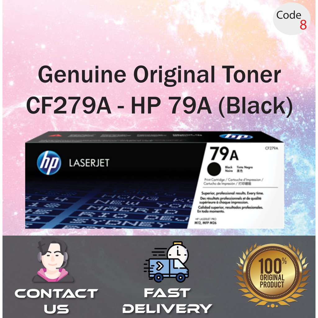 HP Genuine Original LaserJet Toner Cartridge - CF279A - HP 79A (Black) | Shopee Malaysia