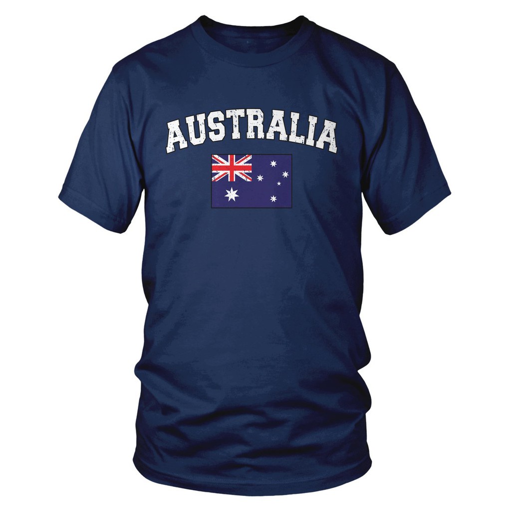 Newest Fashion Oversize man tees Australian Flag Flag Daily wear short ...