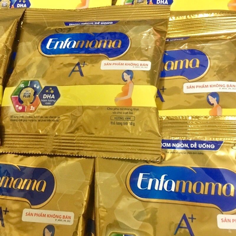 Combo of 60 packs of Enfamama Pregnancy Milk Vanilla flavor 50g pack ...