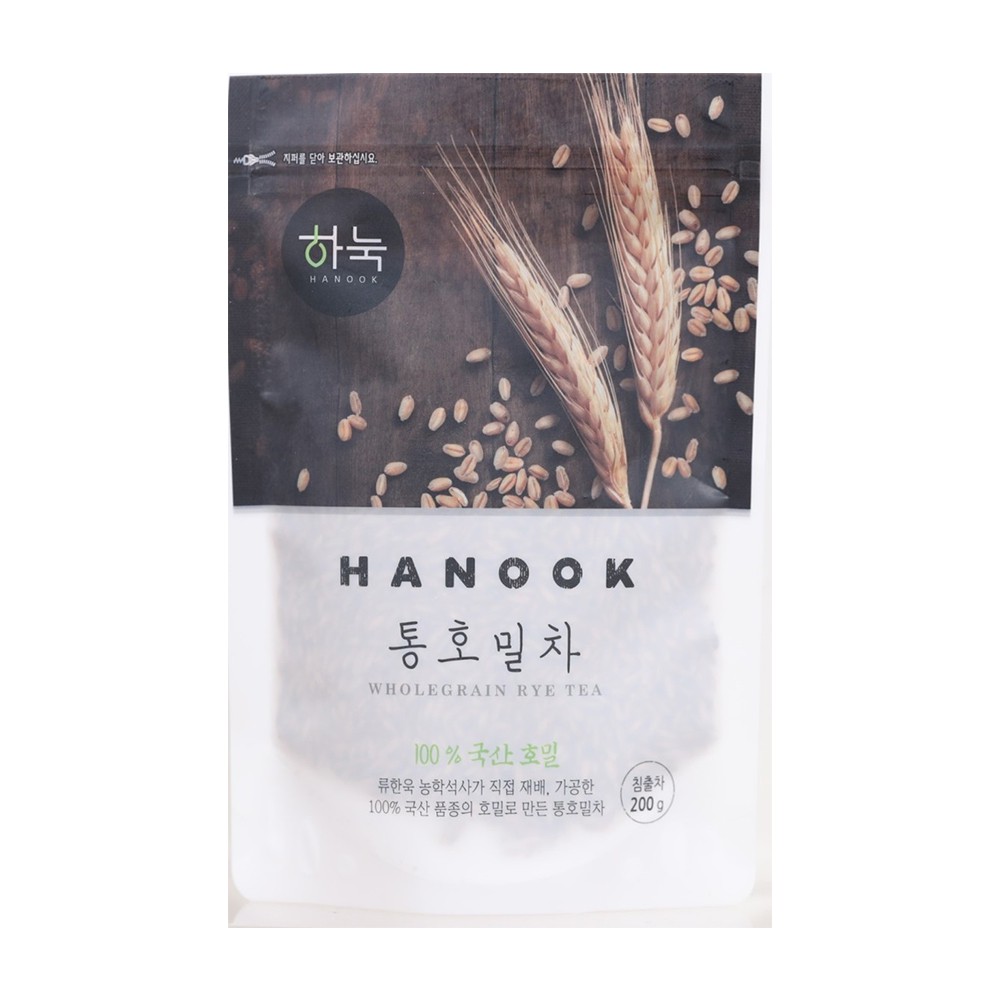 [HANOOK] 100% Korea Roasted Whole Wheat Grain Rye Tea 200g 400g ...