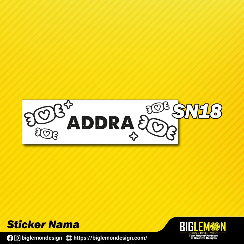 (150pcs)Sticker Nama Cartoon Black & White/Sticker Pelajar Sekolah ...