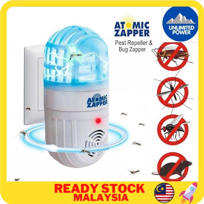 Ultrasonic Repellent Pest Control Mosquito Insect Killer Light | Shopee ...