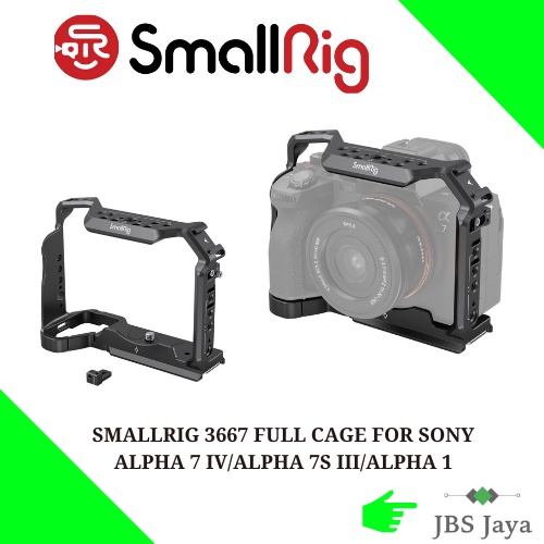 SmallRig 3667 Full Cage for Sony Alpha 7 IV/Alpha 7S III/Alpha 1 ...