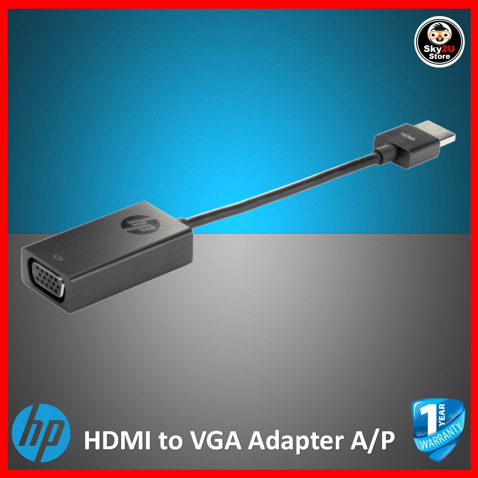 HP HDMI to VGA Adapter (HP-X1B84AA#UUF) | Shopee Malaysia