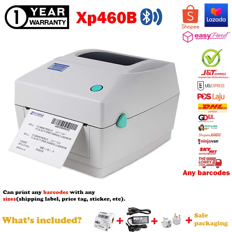 Xprinter XP460B A6 Thermal Printer Air Waybill AWB For Shopee Laz ...