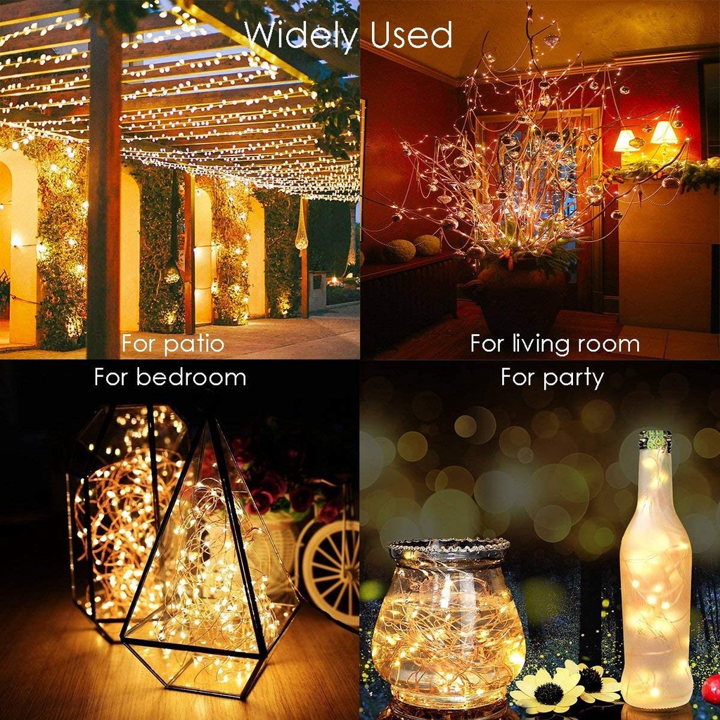 103M/52M/42M/32M/22M/12M/7M Solar Lights LED Fairy String Lights ...