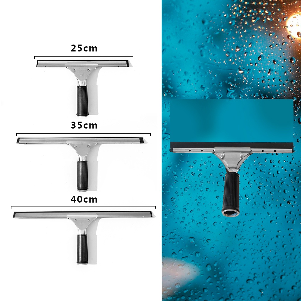 Professional 25-45cm Window Squeegee Glass Cleaner Applicator Rubber ...