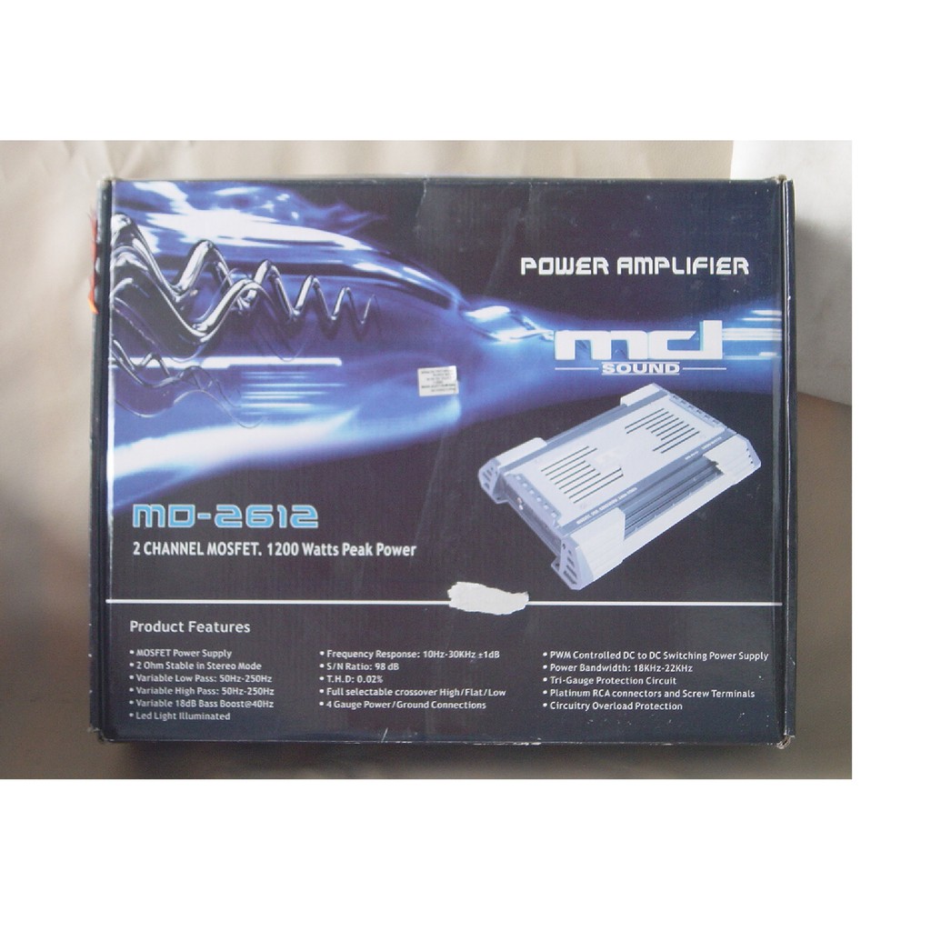 MD SOUND 2 CHANNEL AMPLIFIER (MD-2612) | Shopee Malaysia